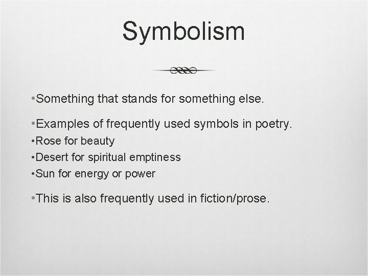 Elements of Poetry English I Poetry An overview