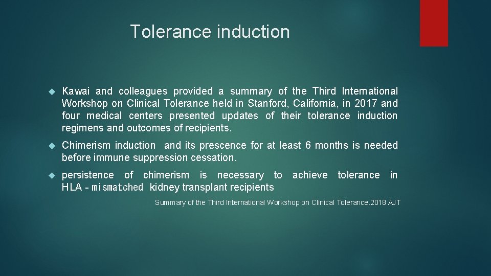 Transplant Tolerance Mohammadreza Ardalan MD Kidney research Center