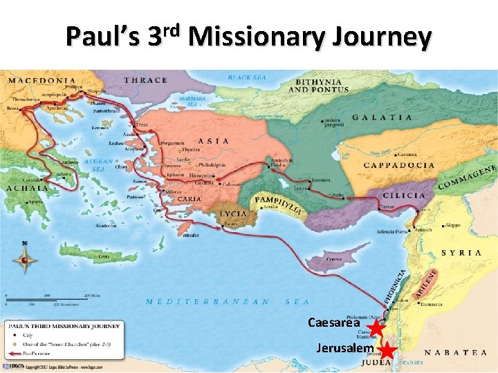 Pauls 3 rd Missionary Journey Caesarea Jerusalem Acts