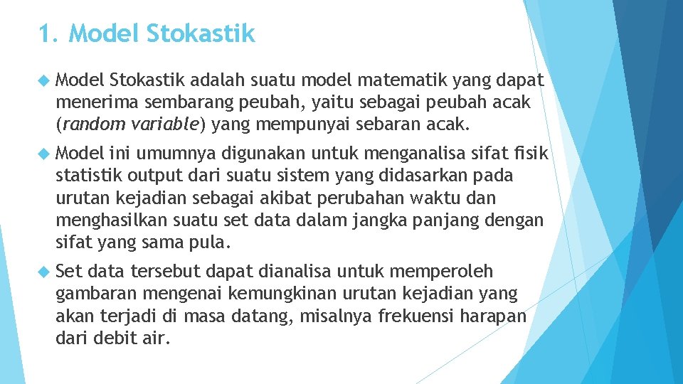 Program Doktor Sumber Daya Air Mk Pemodelan SDA