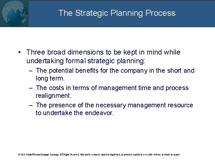 Principles of International Marketing Chapter 6 Strategic Planning