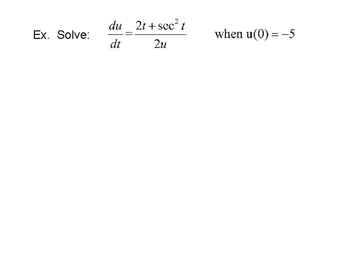 7 7 Differential Equations and Initial Value Problems