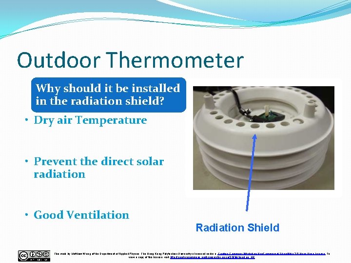 Automatic Weather Station AWS This work by Matthew