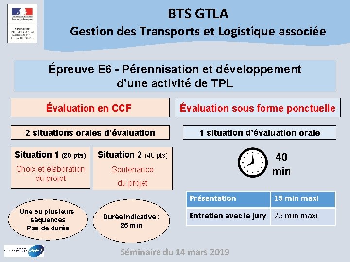 BTS GTLA Gestion des Transports et Logistique associe