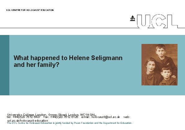 What happened to Helene Seligmann and her family