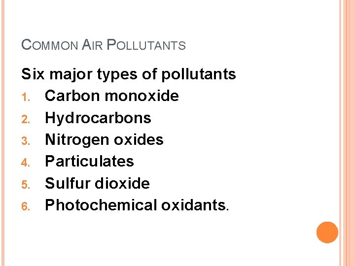 HUMAN IMPACTS AND GLOBAL CLIMATE CHANGE DEFINITION FORAIR
