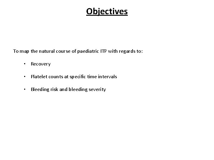 Paediatric ITP Philip Connor Brief Background autoimmune disorder