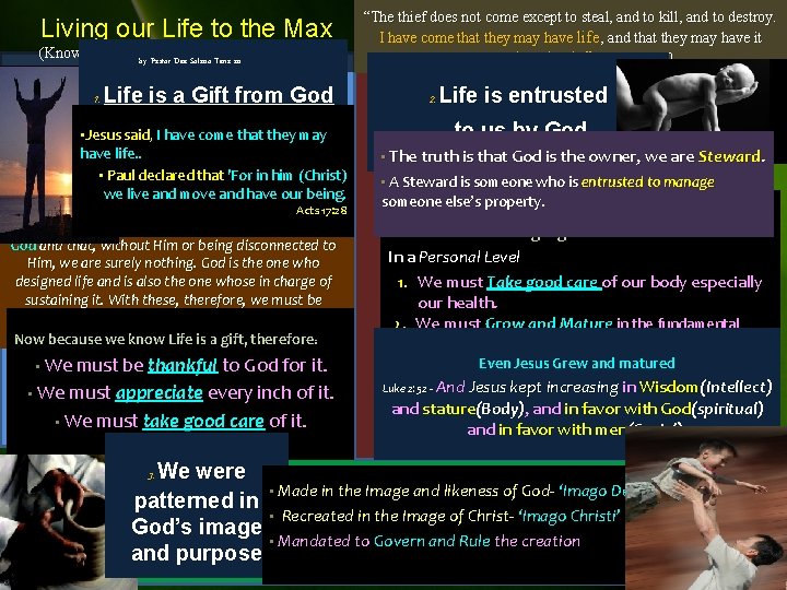 Living our Life to the Max Knowing understanding