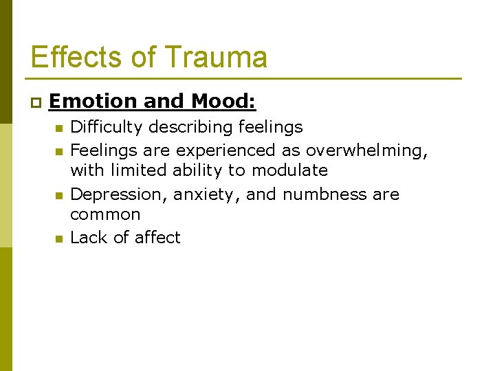 Understanding Traumatic Stress A Brief Overview Whats In