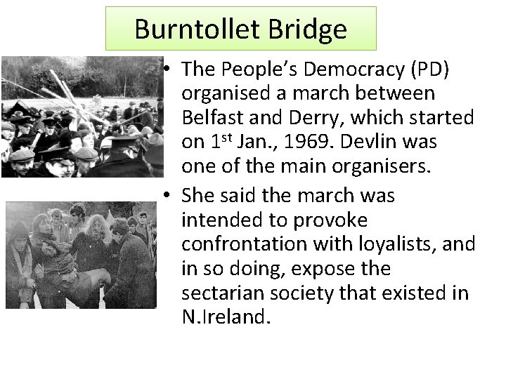 Key Personality BRENADETTE DEVLIN Castro in a MiniSkirt