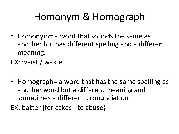 Vocabulary Sentences and Grammar VOCABULARY REVIEW Synonyms Antonyms