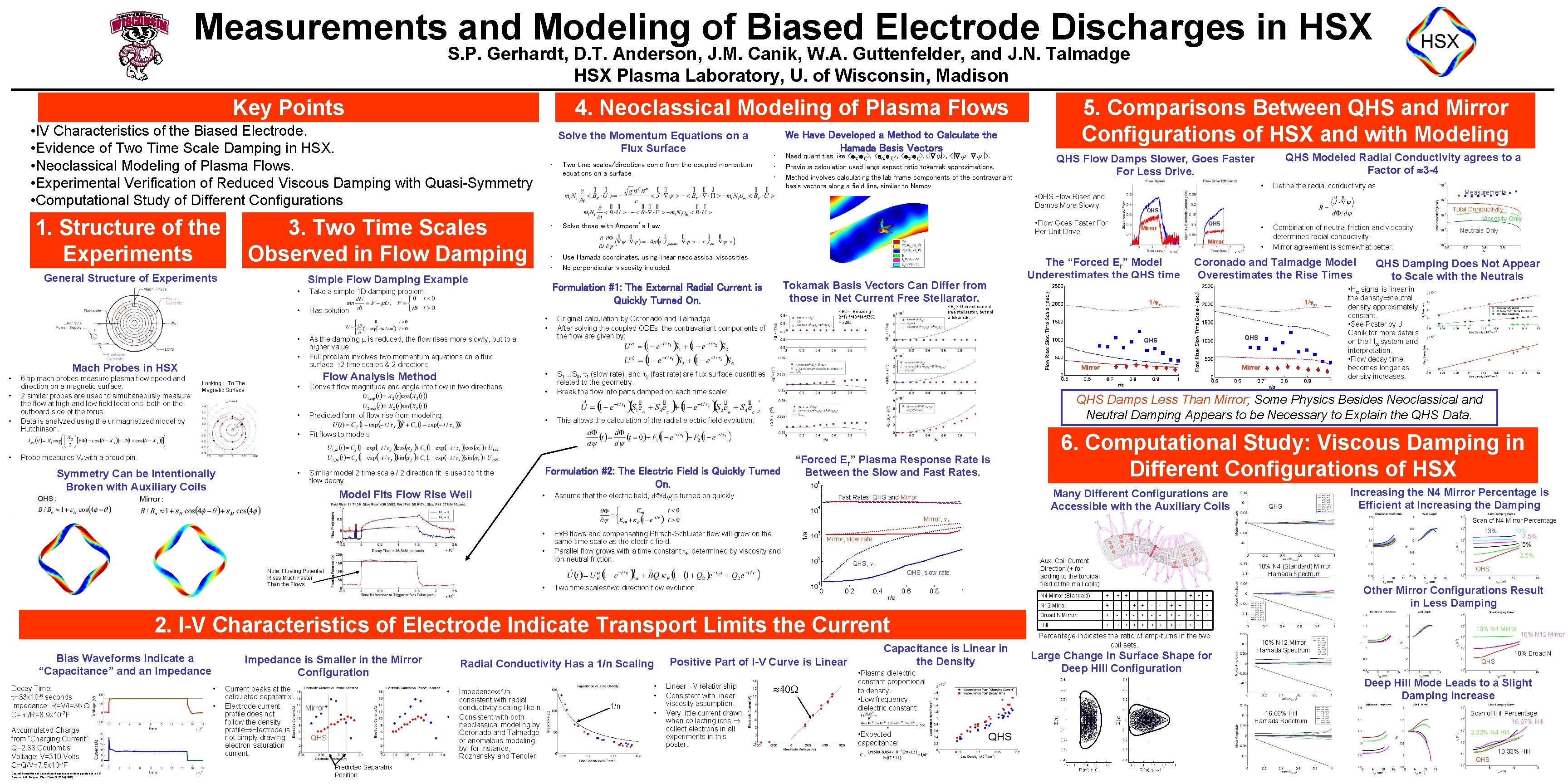 Measurements and Modeling of Biased Electrode Discharges in