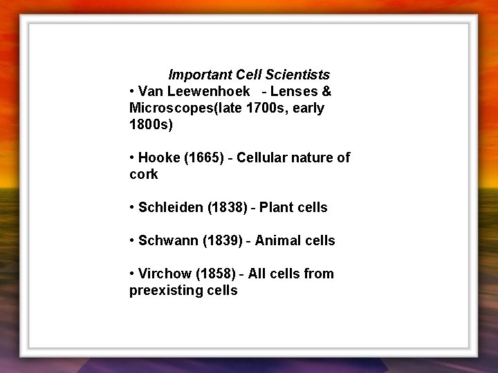 The Microscope Mr Smith Freshman Science The History