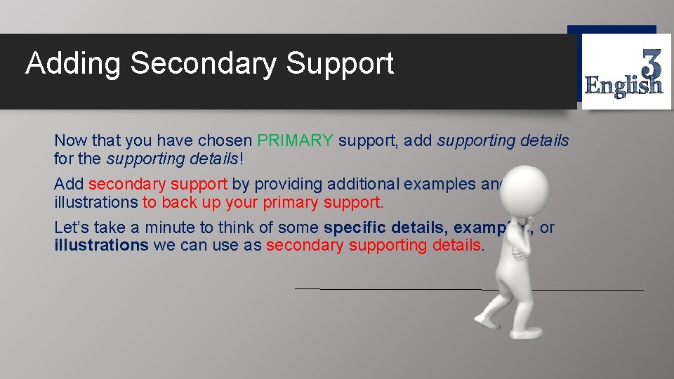 Details and Examples Review Topic Sentence A topic