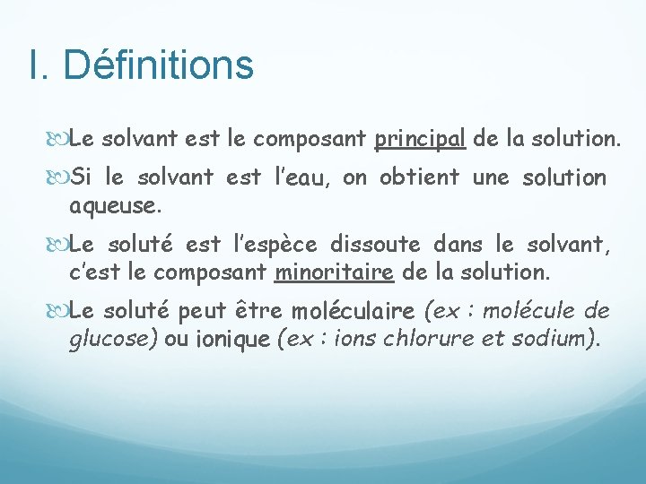 LA PRATIQUE DU SPORT Les besoins et les