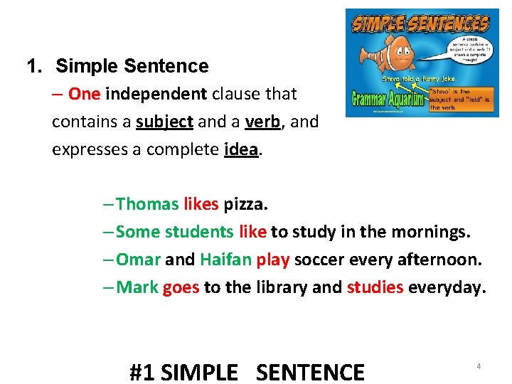 FOUR TYPES OF SENTENCES What is a PHRASE