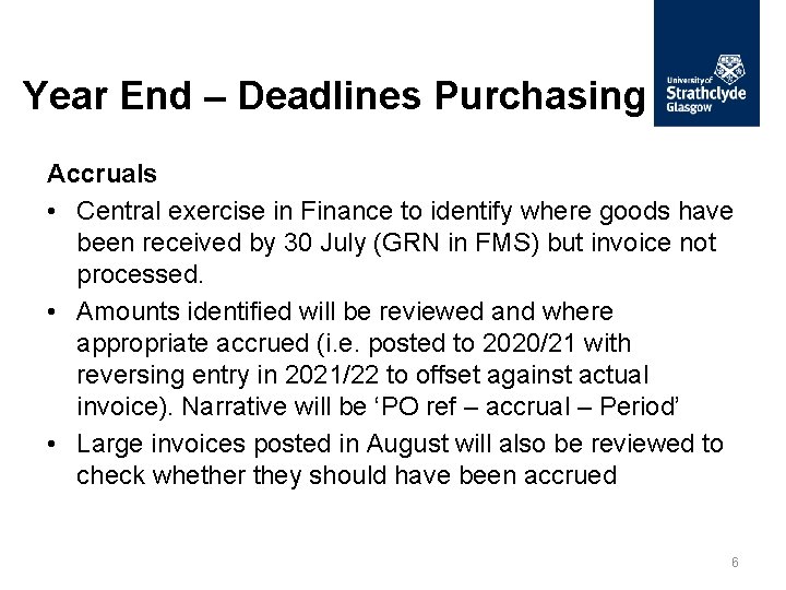 Year End Preparation June 2021 Year End General