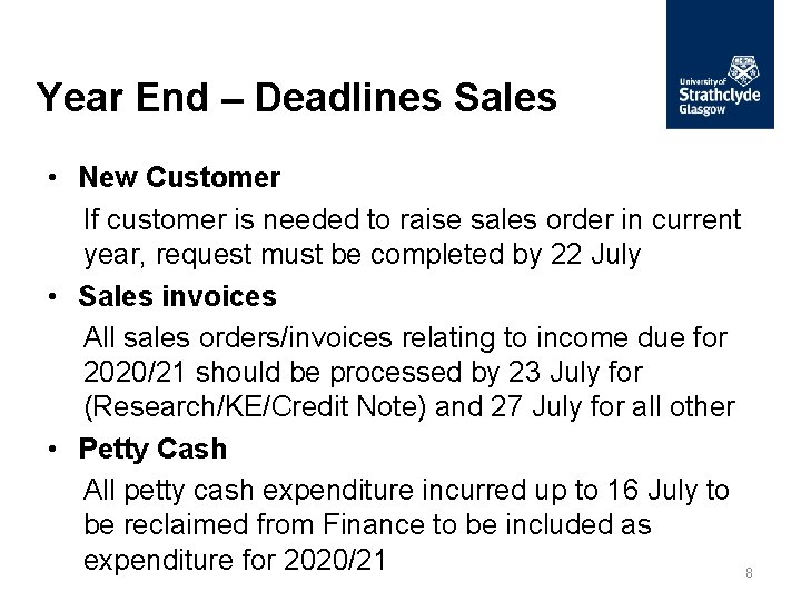 Year End Preparation June 2021 Year End General