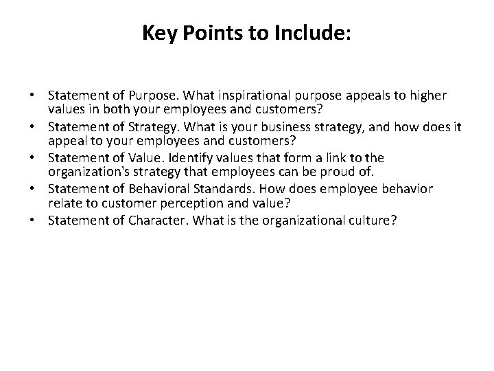 Table of Contents I Organizational Overview Vision II