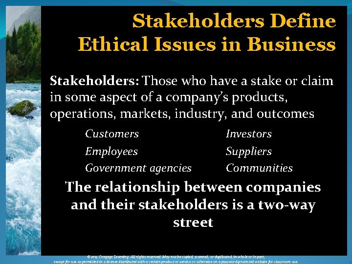 Part One An Overview of Business Ethics Chapter