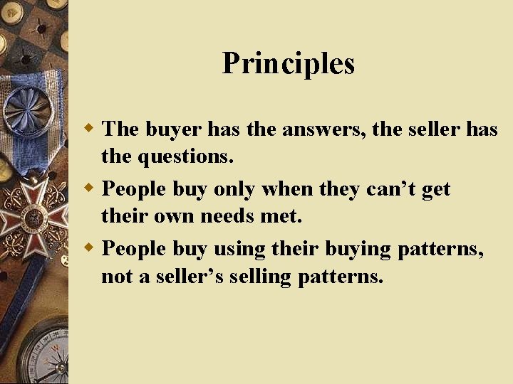 WELCOME TO TRAINING COURSE PROACTIVE RELATIONSHIP SELLING BY