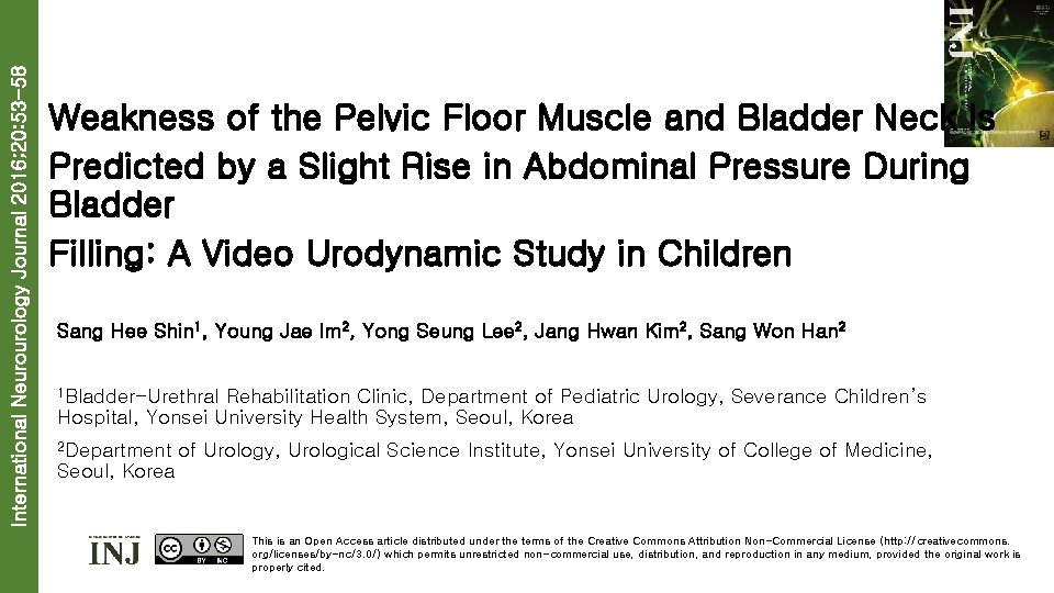 International Neurourology Journal 2016 20 53 58 Weakness