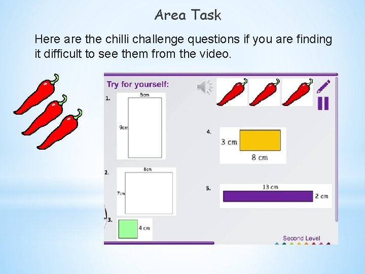 WALT explore area of 2 D shapes I