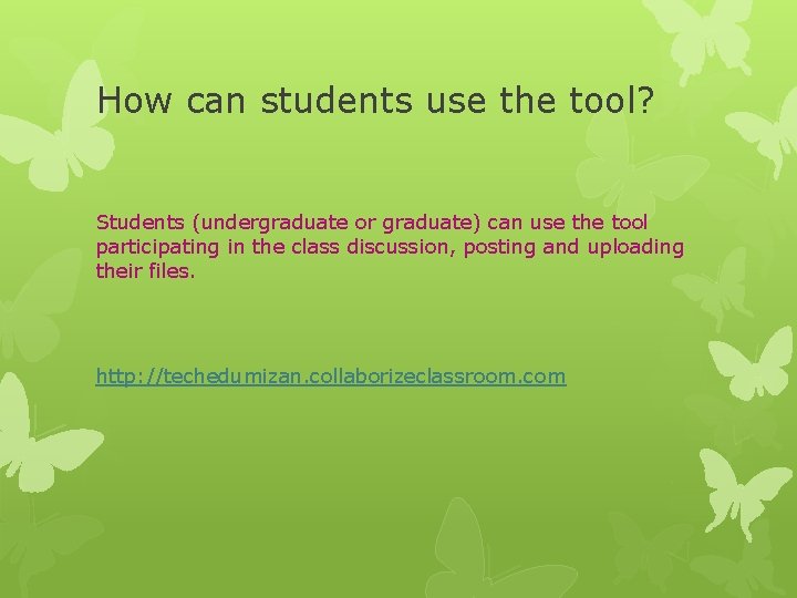 Presentation on Web 2 0 Tool Collaborize Classroom