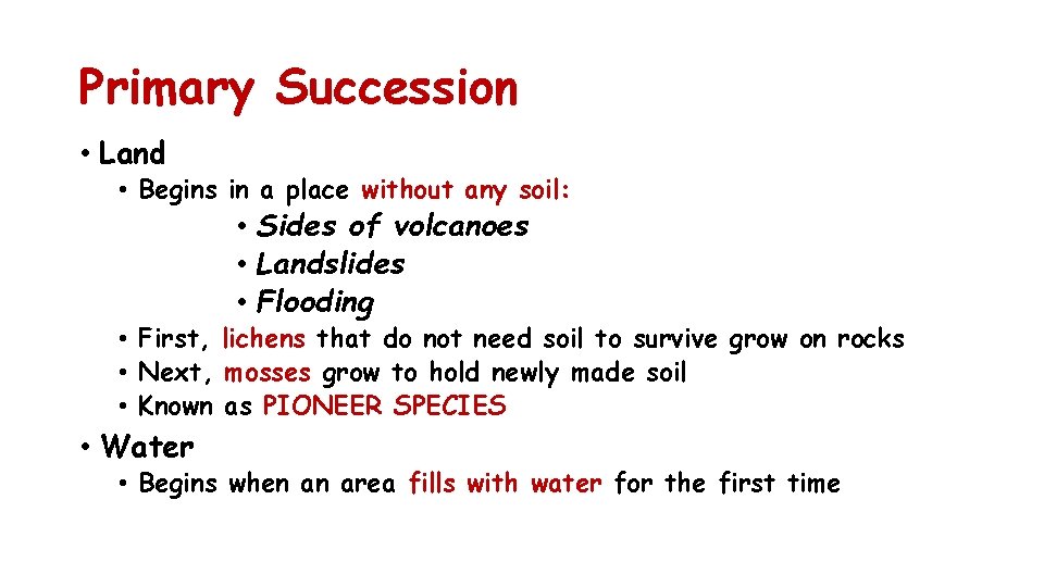 Bell Ringer A biologists compares how different ecosystems