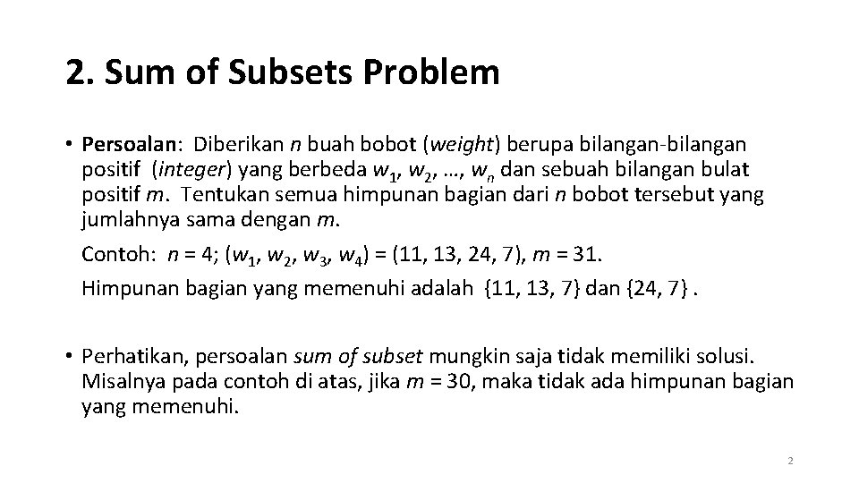 Algoritma Runutbalik Backtracking Bagian 2 Bahan Kuliah IF