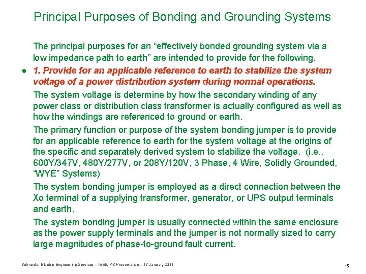 The Differences Between and Purposes for Bonding Grounding