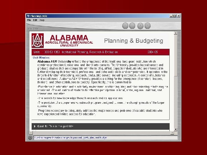 Documenting QEP Progress Development of an OnLine Reporting