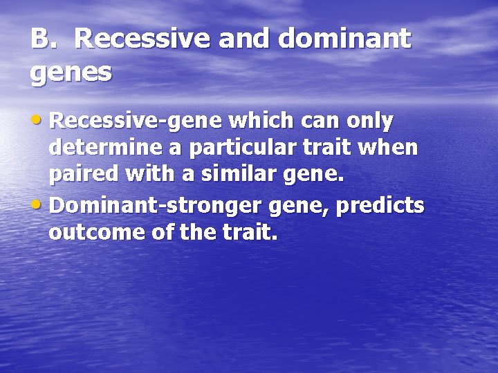 Objective 3 What physical traits did I inherit