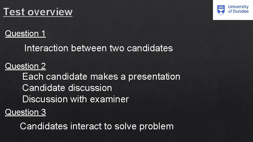 Speaking Test Development in English for Academic Purposes