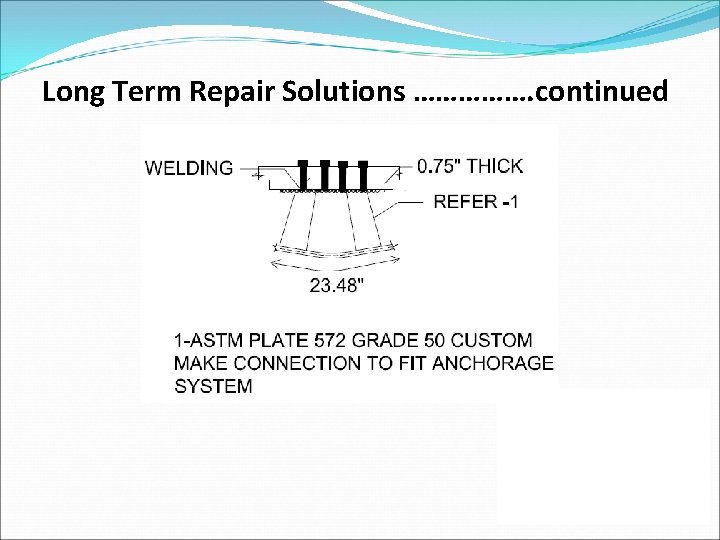 REHABILITATION OF AN EXSITING BRIDGE USING POST TENSIONING