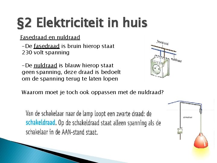 leerjaar 3 Nask 1 H 2 2 Elektriciteit