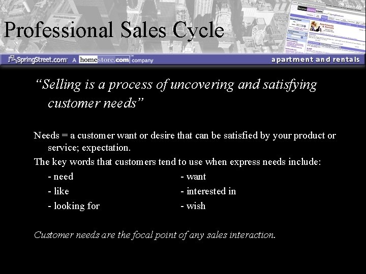 Professional Sales Cycle Building The Path To The