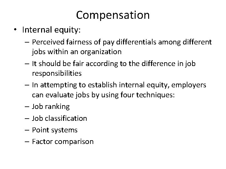 Strategic Human resource Management compensation Compensation Key strategic