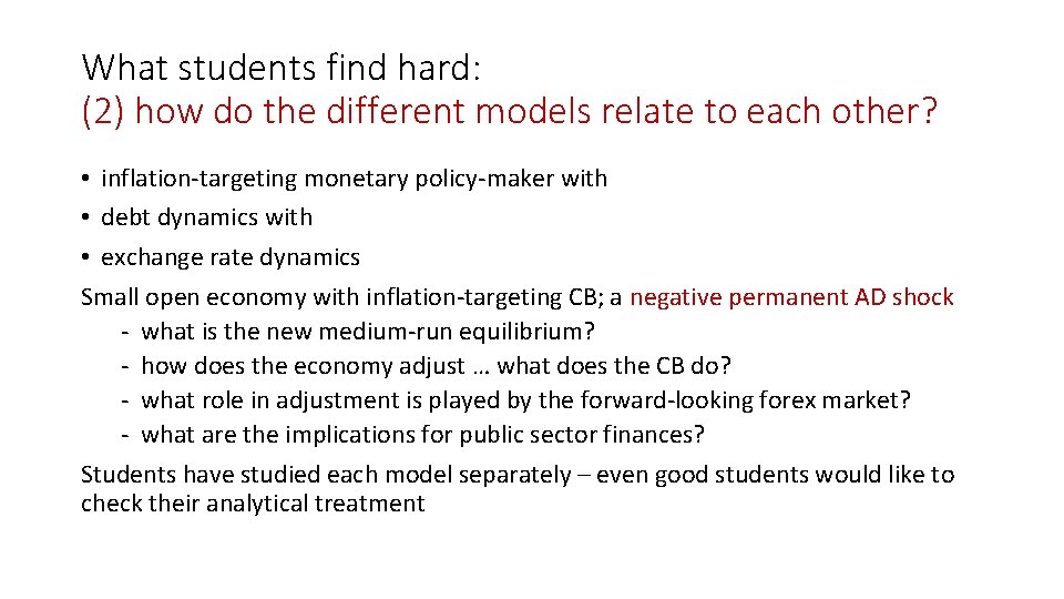 Using an Excel simulator in teaching macroeconomics Wendy