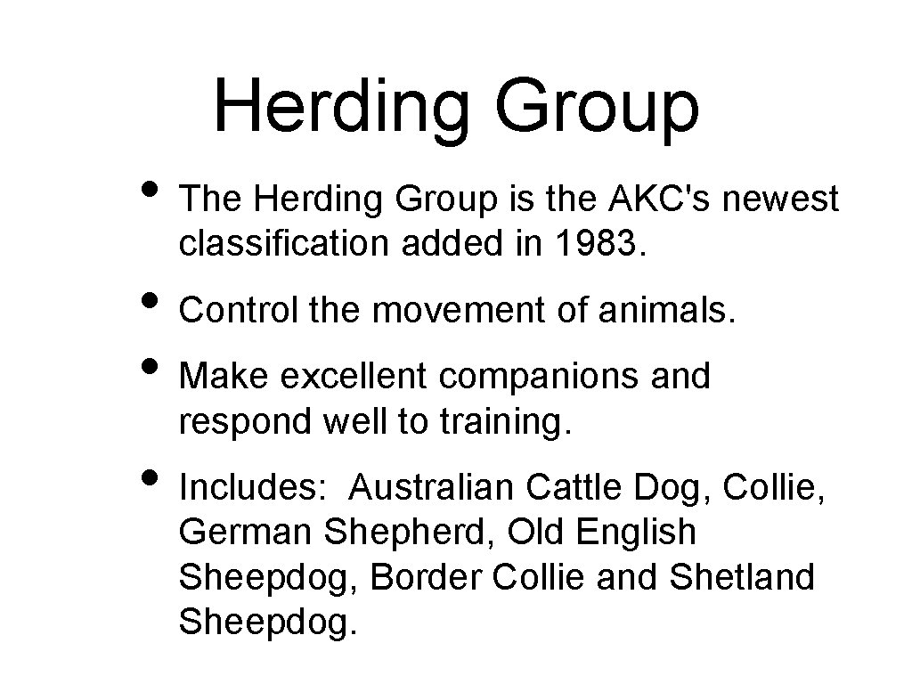 Companion Animals Dog Breeds Standards 11 Compare and