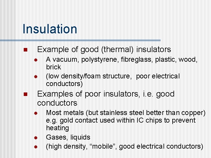 Thermodynamics n Understanding the words Temperature Heat capacity