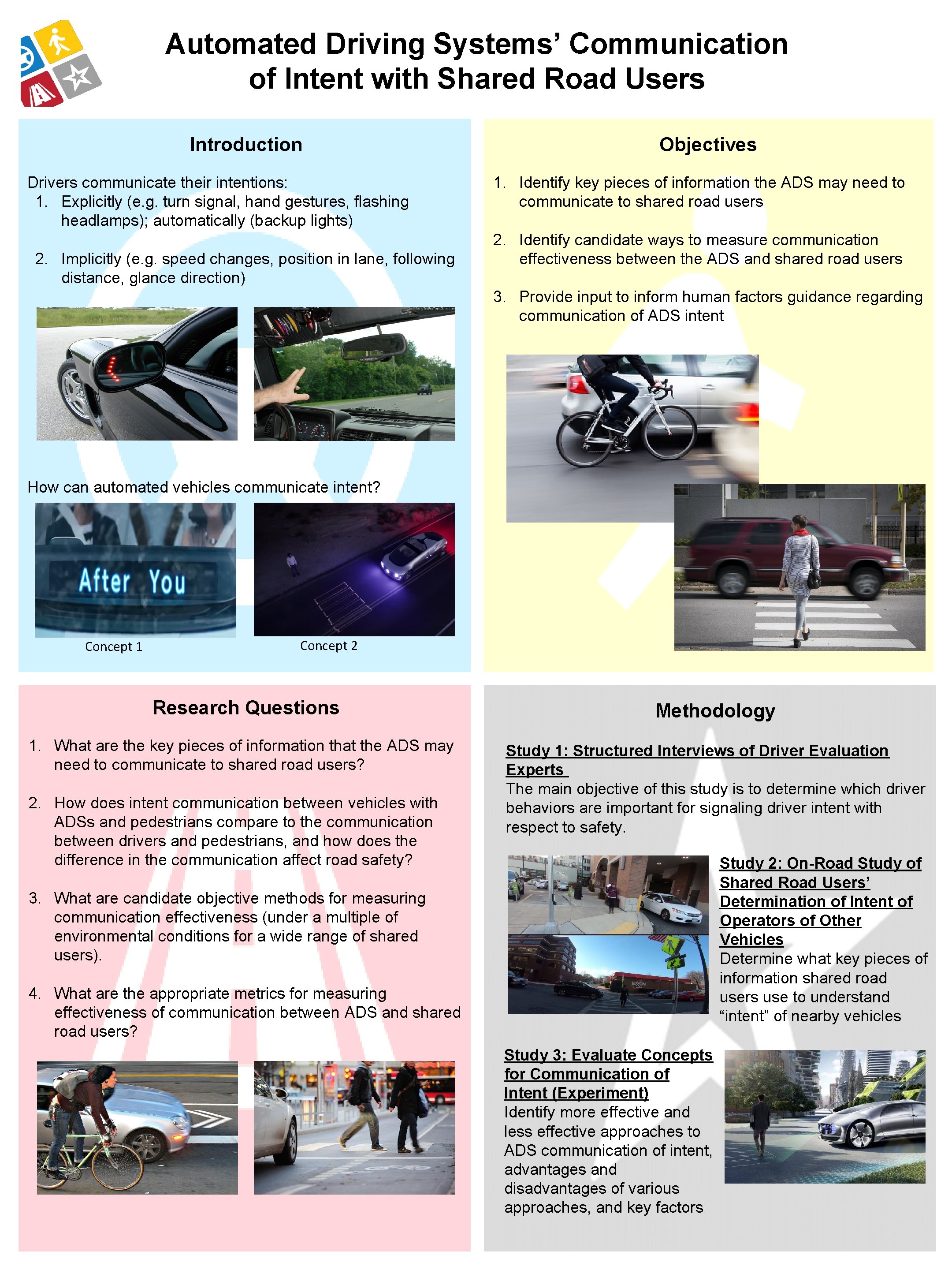Automated Driving Systems Communication of Intent with Shared