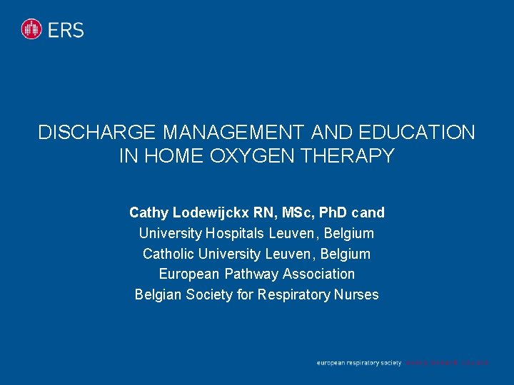 DISCHARGE MANAGEMENT AND EDUCATION IN HOME OXYGEN THERAPY