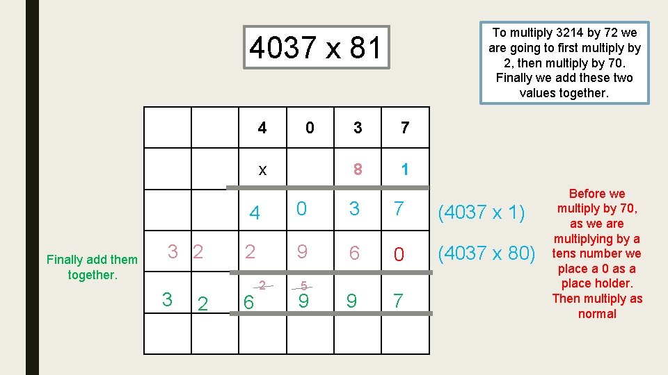 YEAR 6 REVISION Calculation 6 multiplying by a