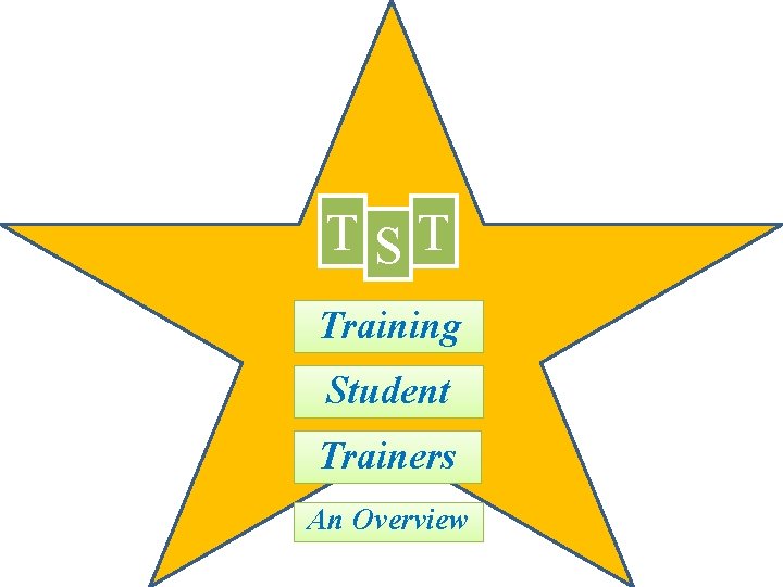 TST Training Student Trainers An Overview This TST