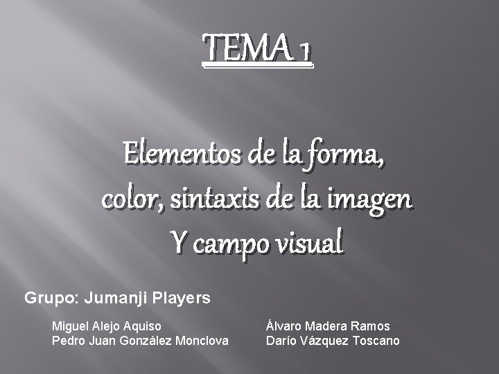 TEMA 1 Elementos de la forma color sintaxis