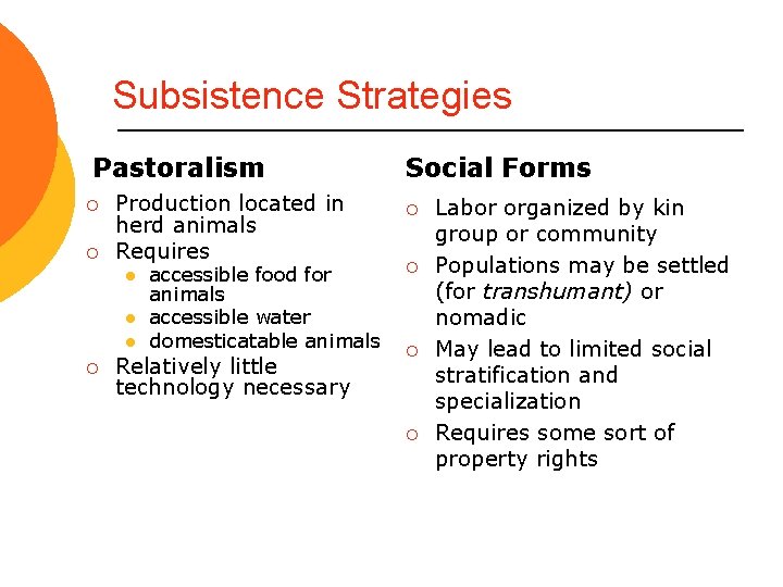 Chapter 6 Production Exchange Objectives Identify and describe