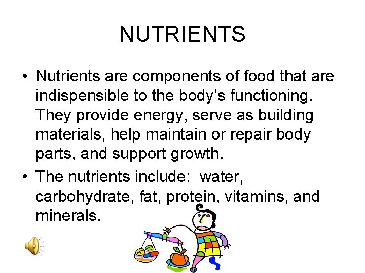 Introduction to Nutrition An Overview Michelle Perrone 10182012