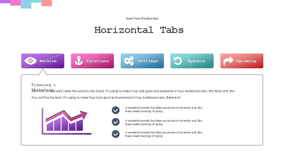 Insert Your Creative Idea Basic Presentation Template Insert