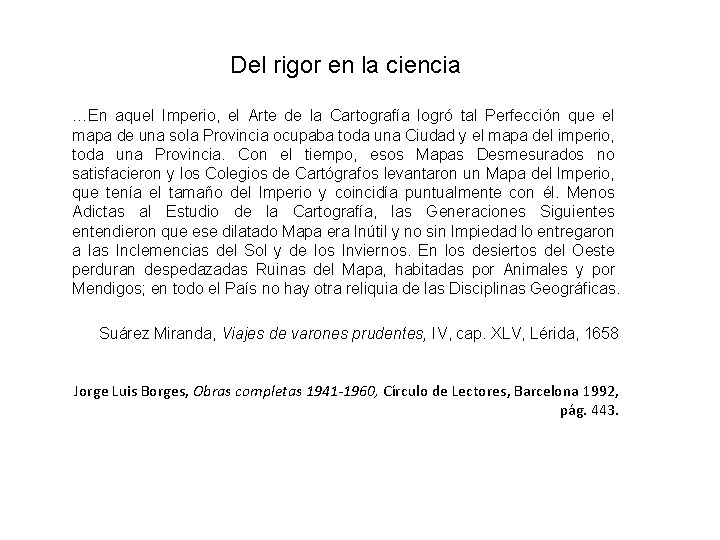 Sobre Del rigor en la ciencia de Jorge